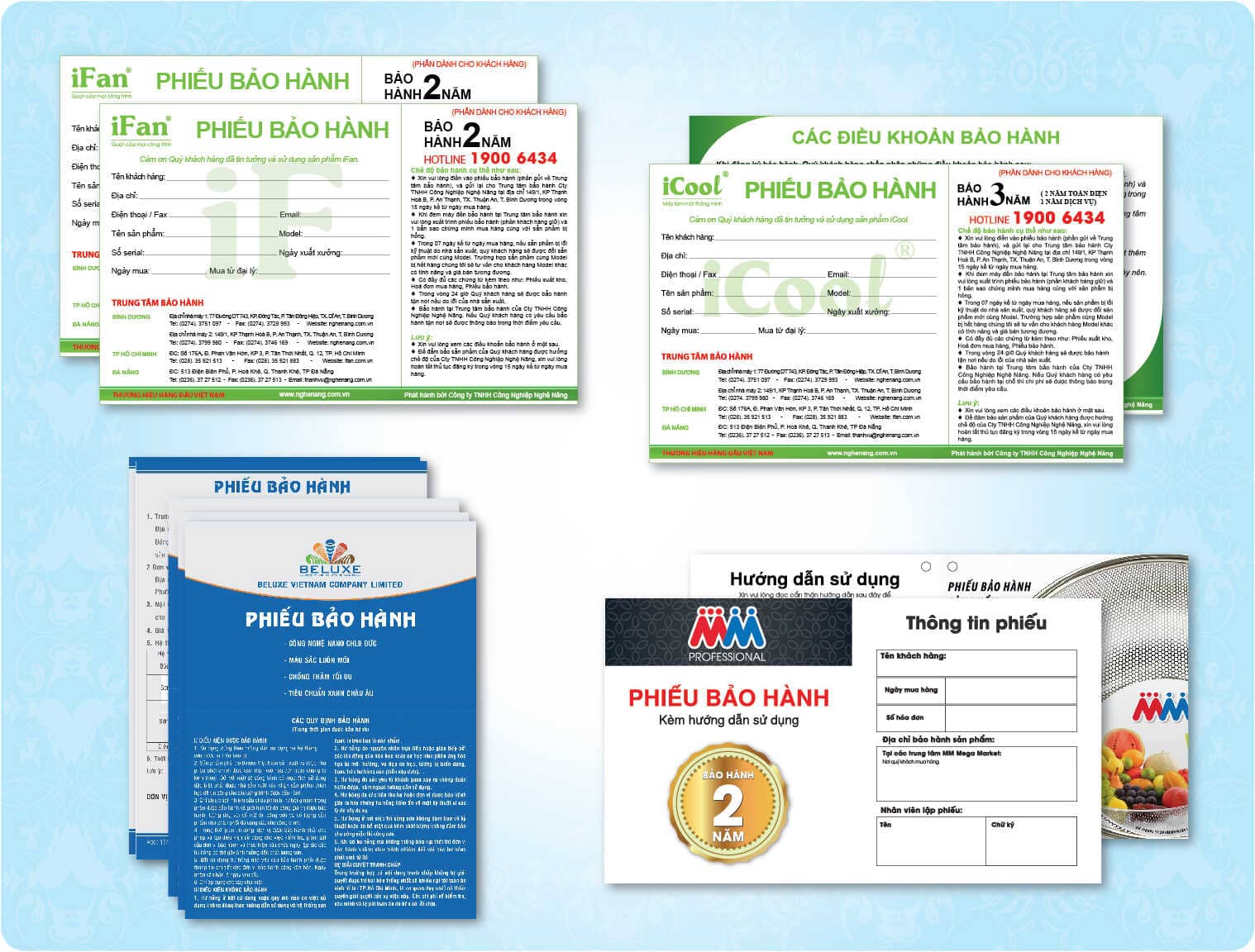 Bảng giá in phiếu bảo hành giá rẻ, đẹp nhanh tại TPHCM